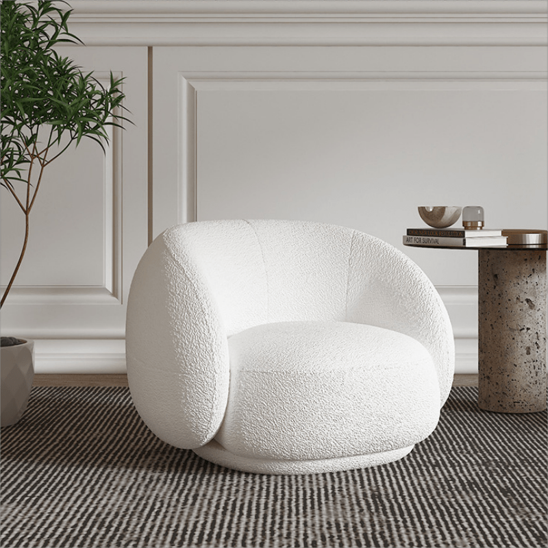 Modern Bouclé Lounge Chair – StoolTopia
