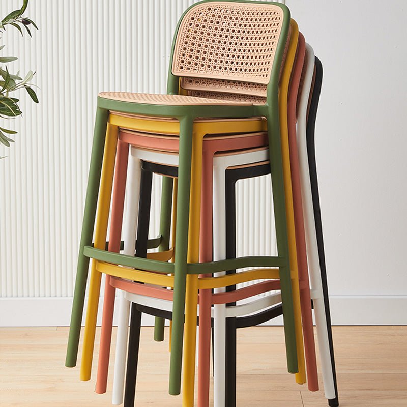 Nordic Ergonomic Accent High Kitchen Stools Luxury Work Reception Bar ...