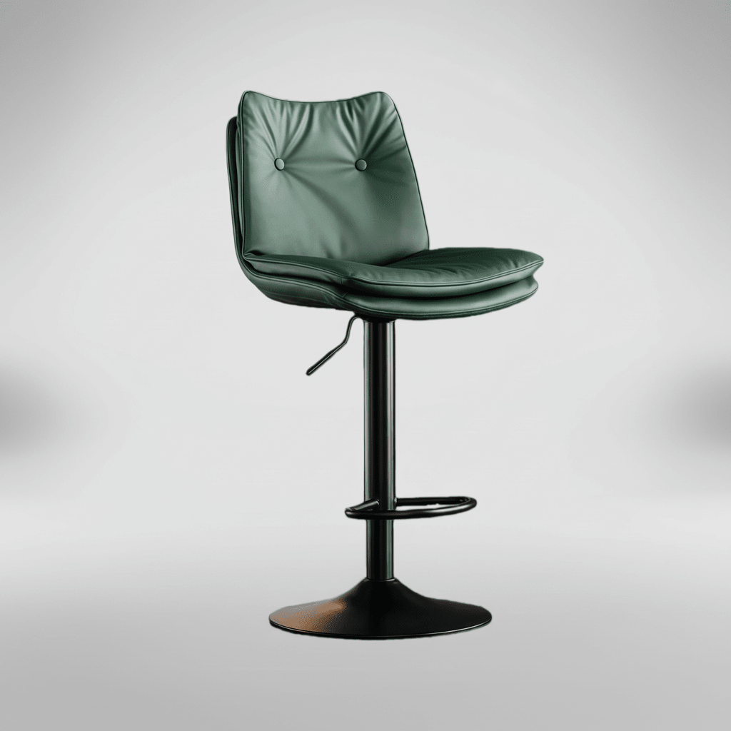 Nordic Swivel Bar Stool - Adjustable Leather Counter Stool | StoolTopia