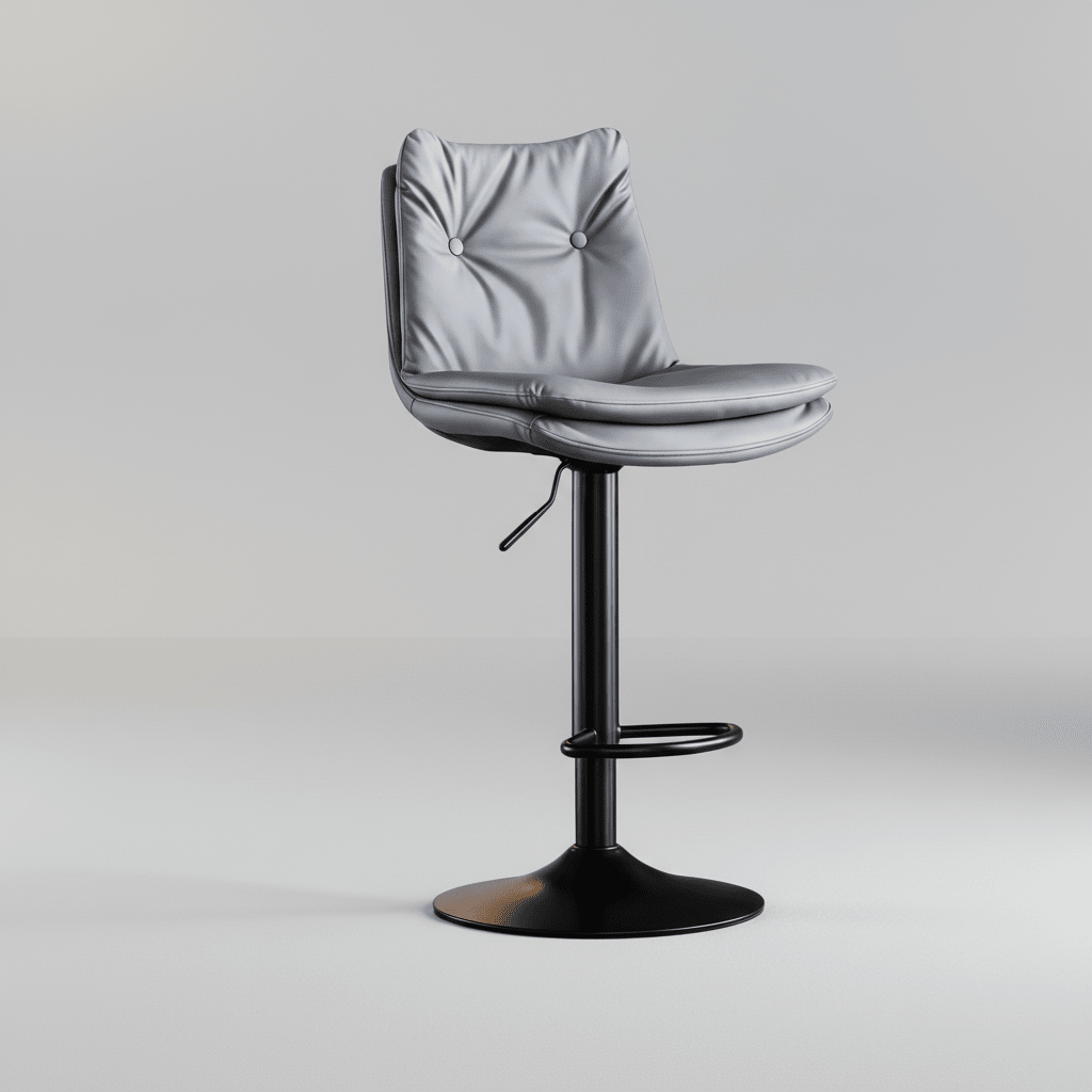 Nordic Swivel Bar Stool - Adjustable Leather Counter Stool | StoolTopia